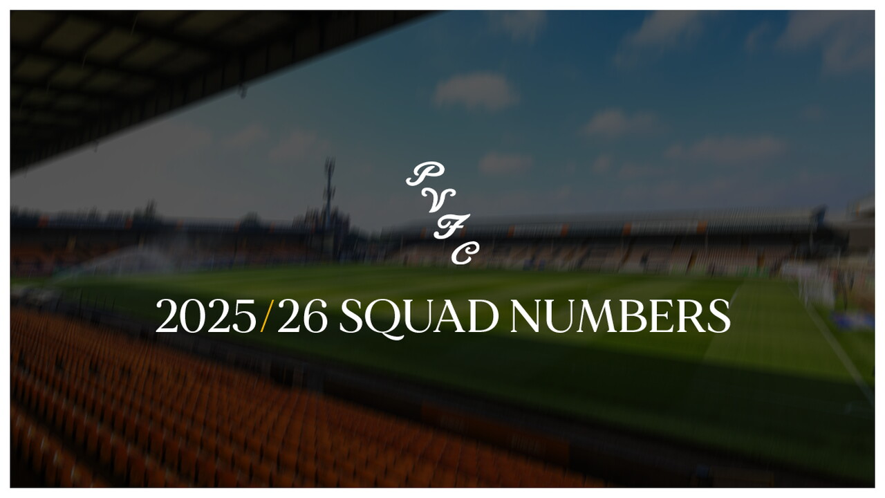 2025/26 Squad Numbers Confirmed | Port Vale FC